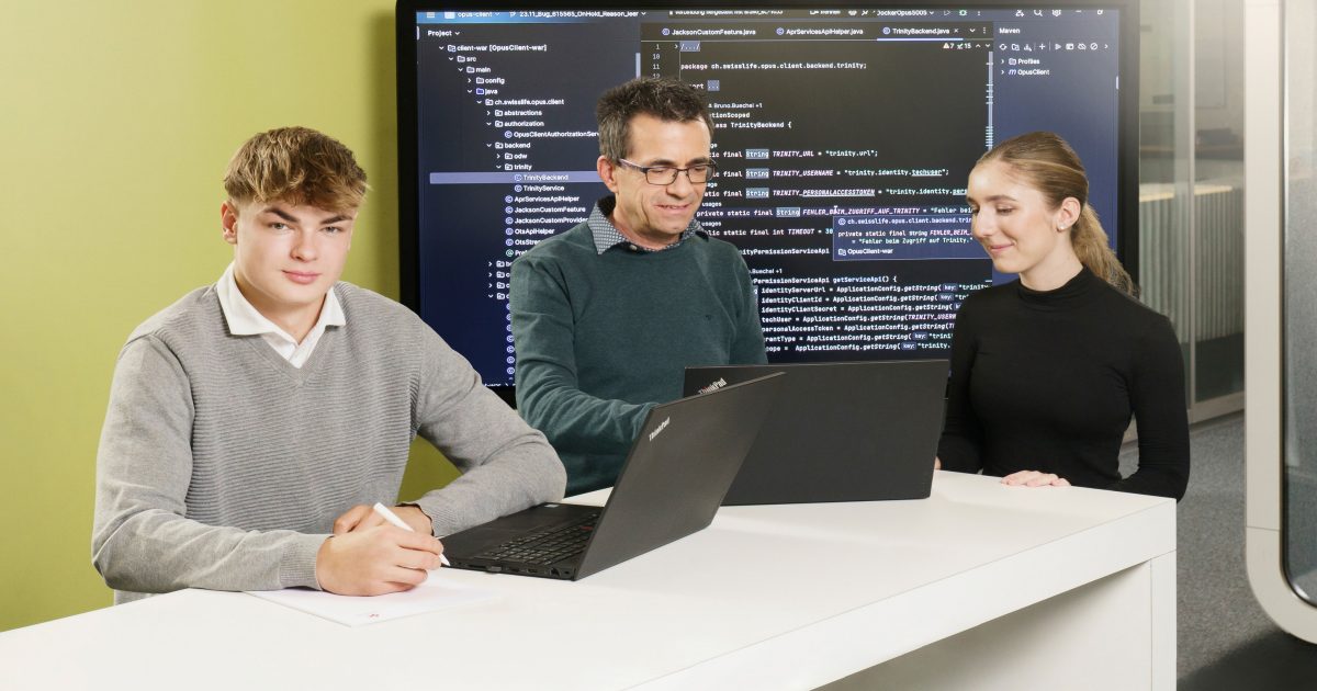 Entwicklerin/Entwickler digitales Business EFZ | Swiss Life